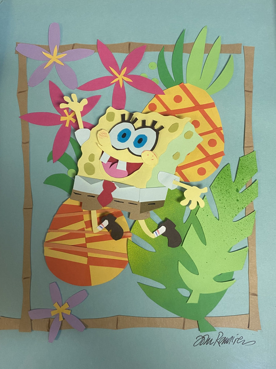 Spongebob Original Paper Sculpt By Animator John Ramirez Framed – The ...